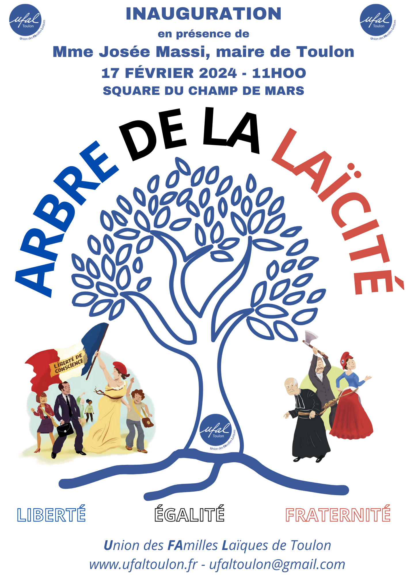 Inauguration de l’arbre de la laïcité à Toulon – Union des Familles ...